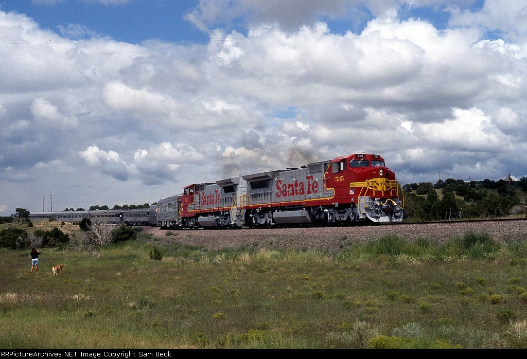 ATSF Art Special with 535 and 555